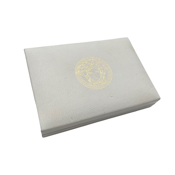 Versace | Jewelry | Versace Gold Silver Toned Medusa Hoop Earrings ...